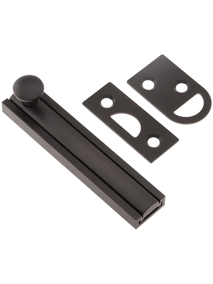 3" Contemporary Style Surface Bolt In Solid Brass | House of Antique ...