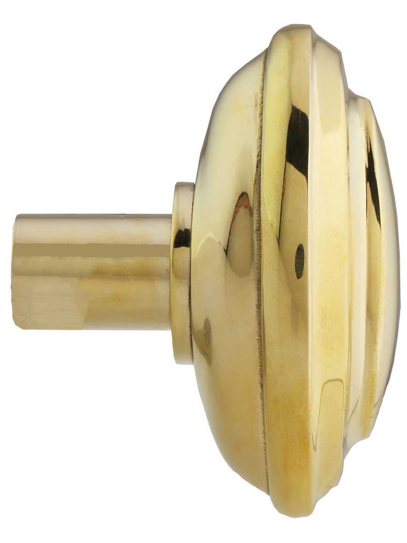 Pair of Solid-Brass Colonial Oval Door Knobs | House of Antique Hardware