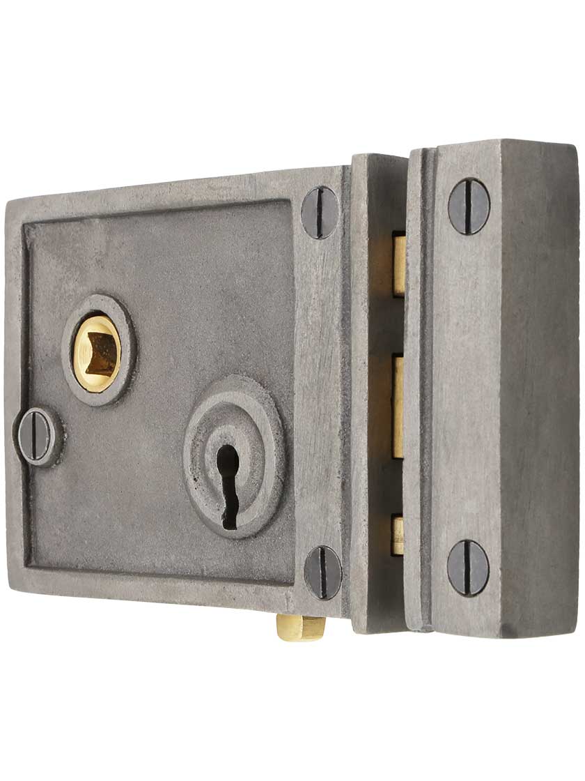 Cast Iron Horizontal Rim Lock | House of Antique Hardware