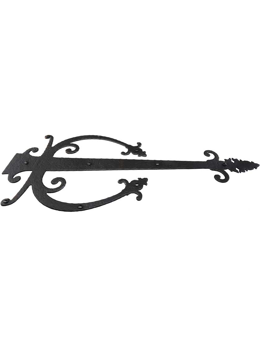 Rough Forged Iron Dummy Hinge Strap With Fancy Warwick Banjo Shape ...