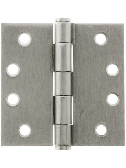 4-Inch Heavy Duty Plated Steel Door Hinge With Button Tips | House of ...
