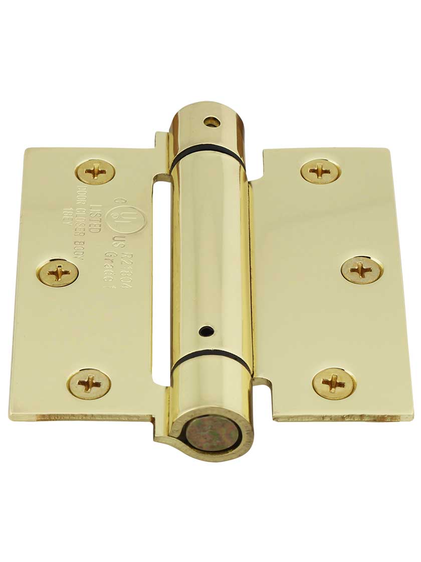 3 1/2" Single Action Spring Hinge with Square Corners | House of ...