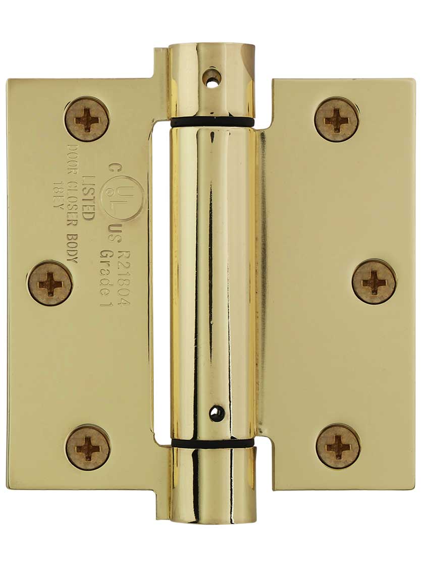 3 1/2" Single Action Spring Hinge with Square Corners | House of ...
