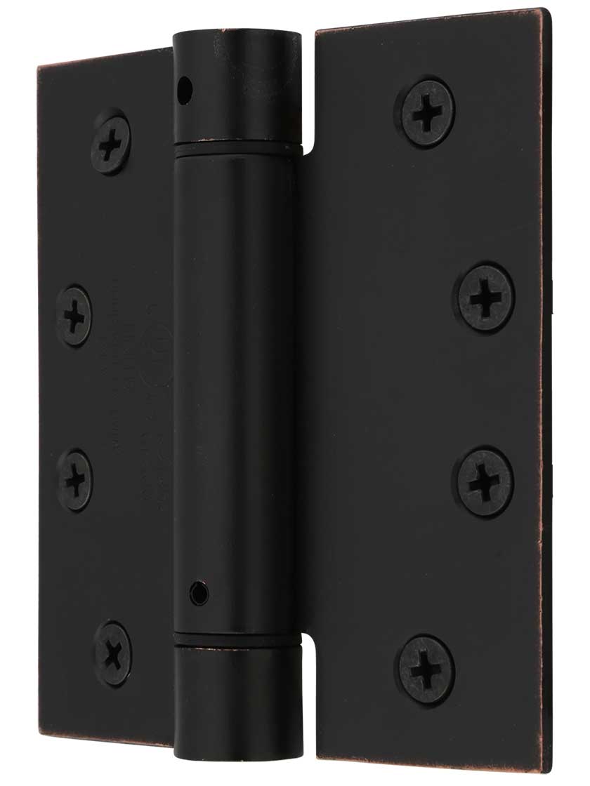 4" Single Action Spring Hinge with Square Corners | House of Antique ...
