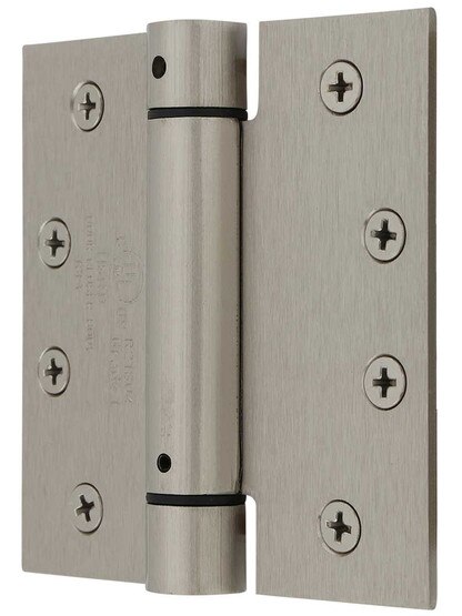 4" Single Action Spring Hinge with Square Corners | House of Antique ...