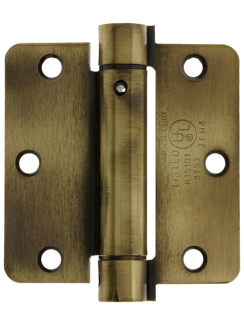 3 1/2-Inch Single Action Spring Hinge With 1/4-Inch Radius Corners ...