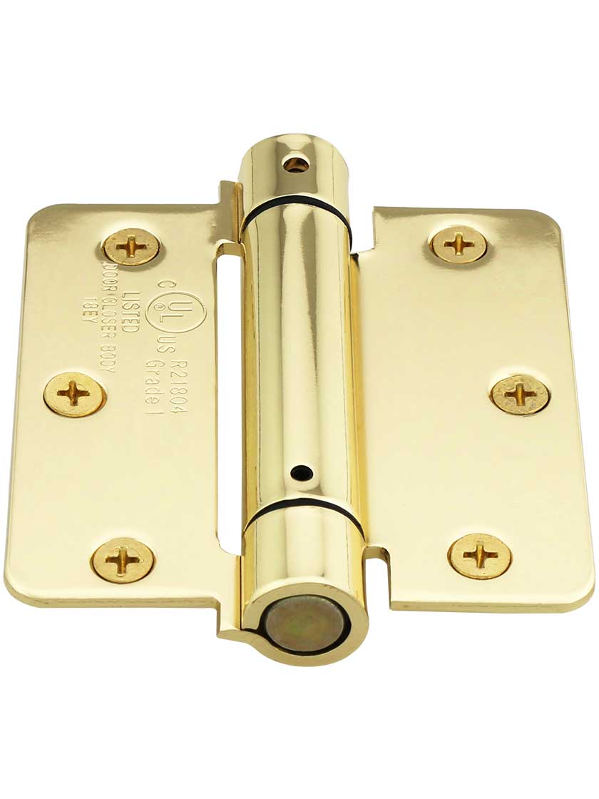 3 1/2-Inch Single Action Spring Hinge With 1/4-Inch Radius Corners ...