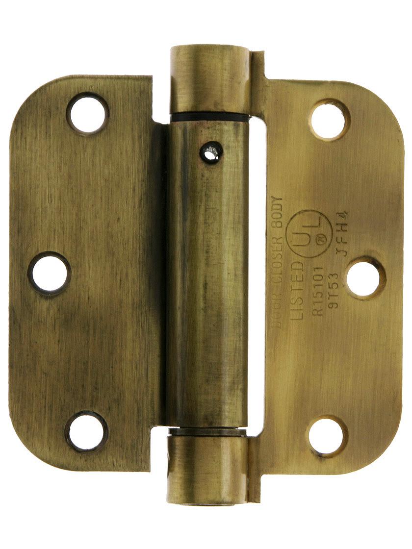 3 1/2-Inch Single Action Spring Hinge With 5/8-Inch Radius Corners ...