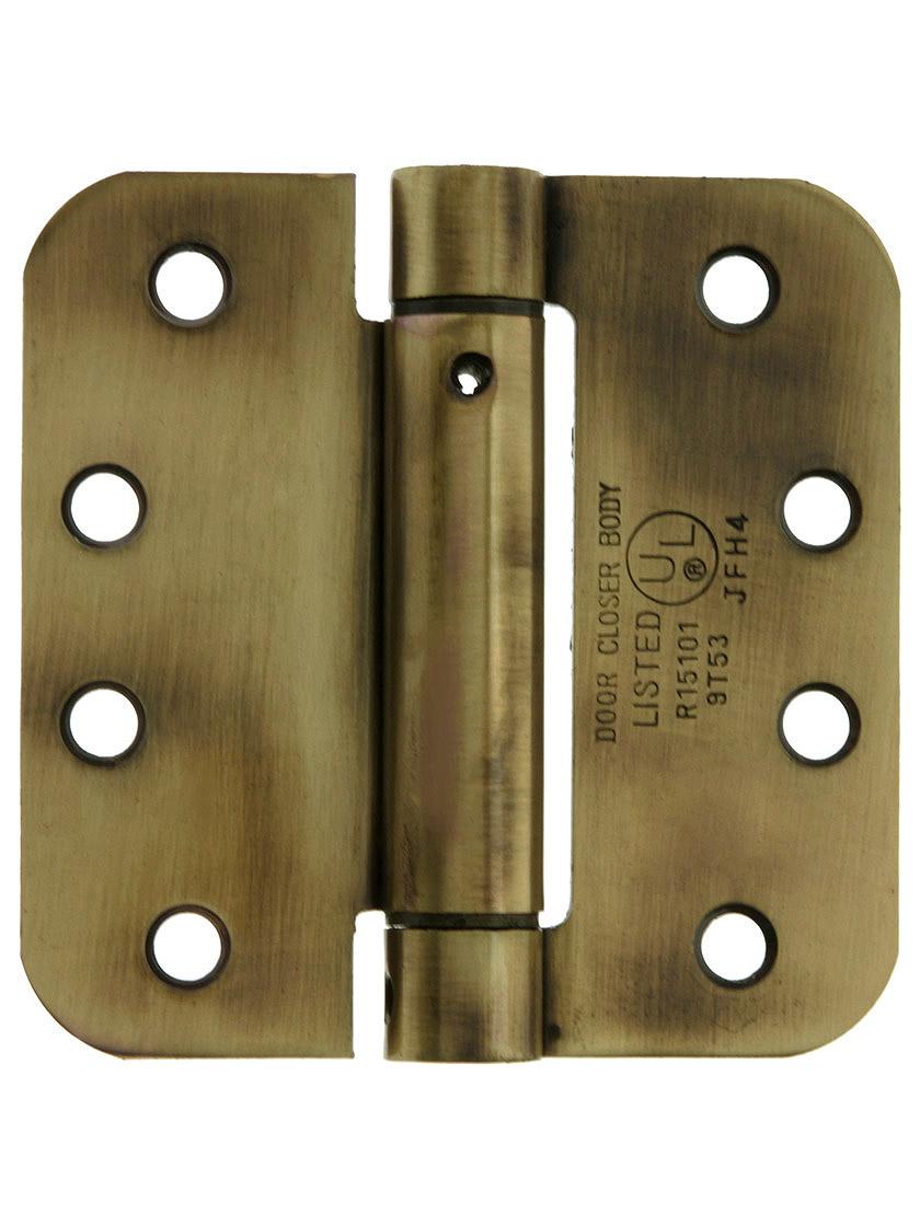 4-Inch Single Action Spring Hinge With 5/8-Inch Radius Corners | House ...