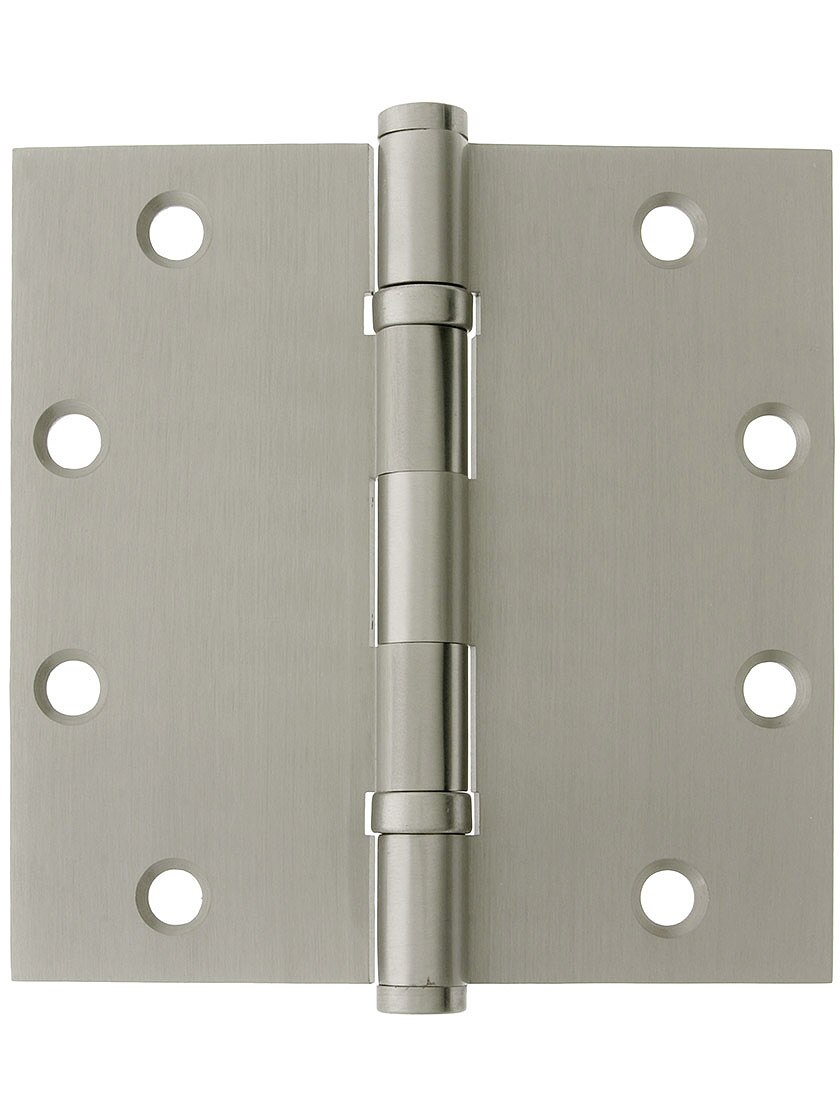 5-Inch Solid Brass Ball Bearing Door Hinge With Button Tips | House of ...