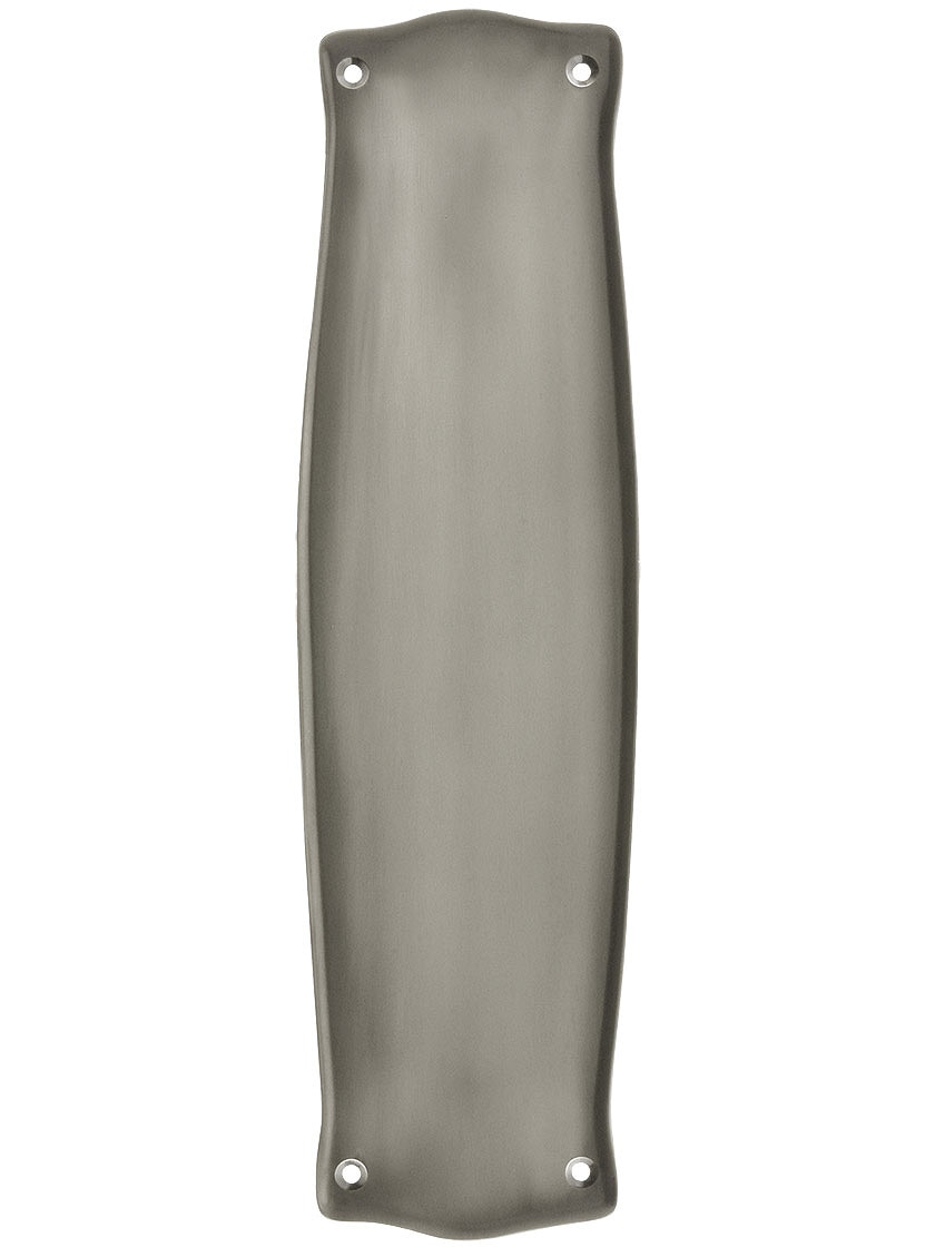 Prairie Style Push Plate In Solid, Cast Brass | House of Antique Hardware