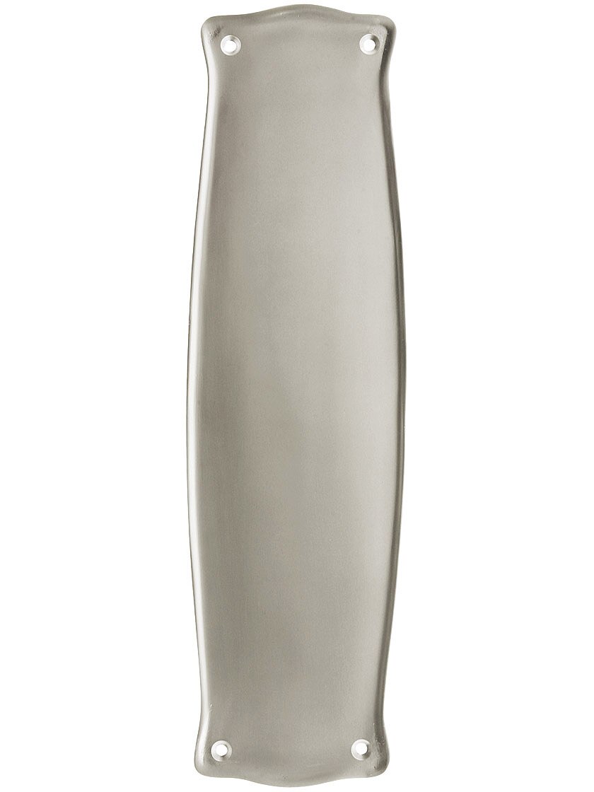 Prairie Style Push Plate In Solid, Cast Brass | House of Antique Hardware