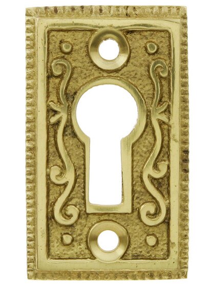 Solid Brass Ornate Keyhole Cover | House of Antique Hardware