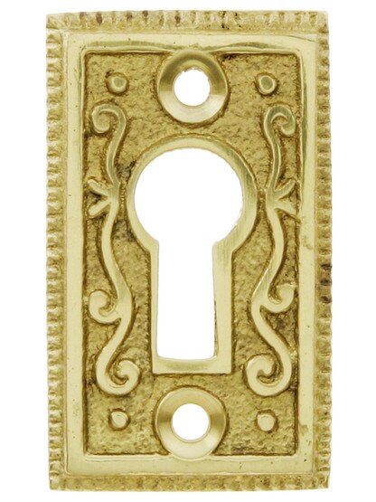 Solid Brass Ornate Keyhole Cover | House of Antique Hardware
