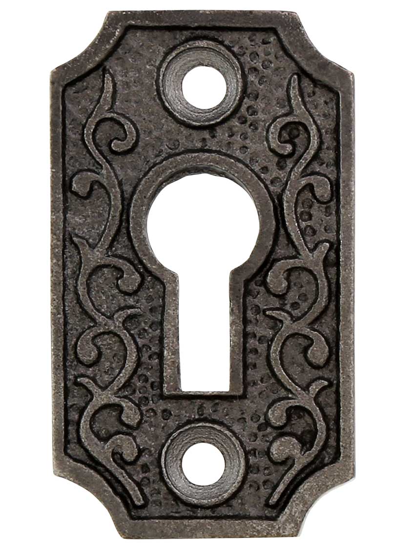 Cast-Iron Scroll Keyhole Cover | House of Antique Hardware