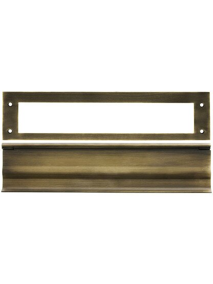 Mid-Century Mail Slot With Open Back Plate | House of Antique Hardware