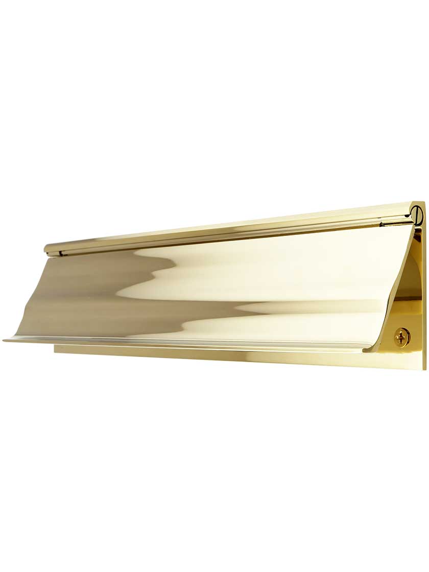 Mid-Century Mail Slot With Open Back Plate | House of Antique Hardware