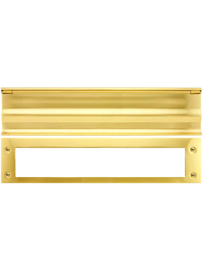 Mid-Century Mail Slot With Open Back Plate | House of Antique Hardware