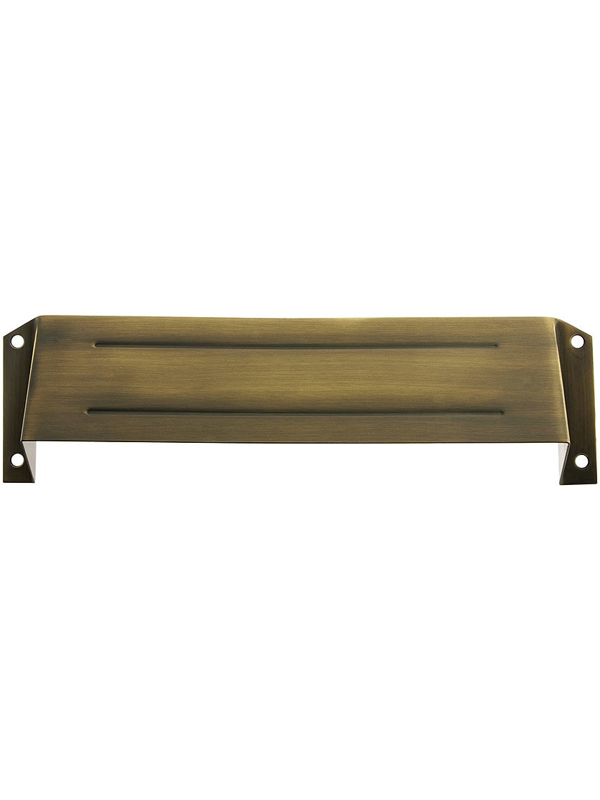 Solid Brass Mail Slot Hood For Open Back Plates | House of Antique Hardware