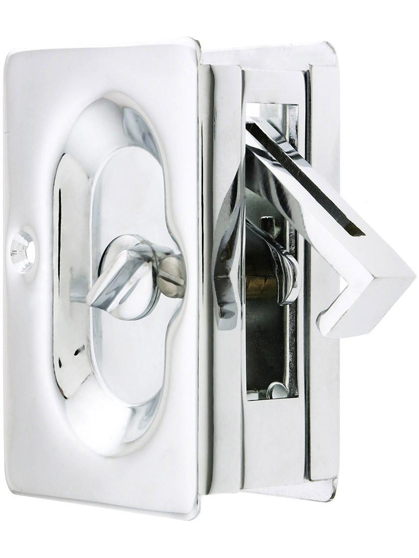 Premium Quality Mid-Century Pocket Door Privacy Lock Set | House of ...