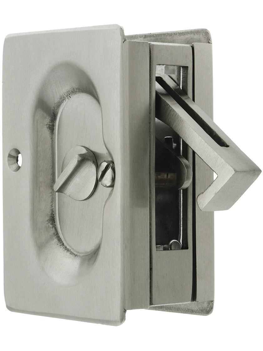 Premium Quality Mid-Century Pocket Door Privacy Lock Set | House of ...