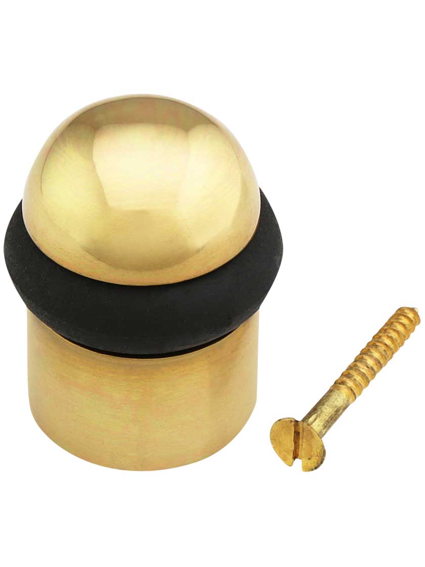 Plain Dome Post Floor-Mount Doorstop | House of Antique Hardware