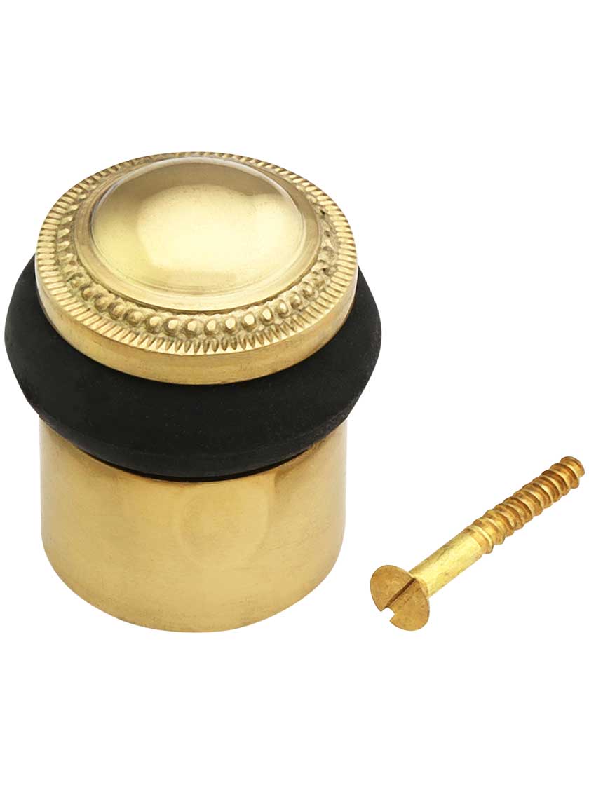 Beaded Post Floor Mount Door Stop | House of Antique Hardware