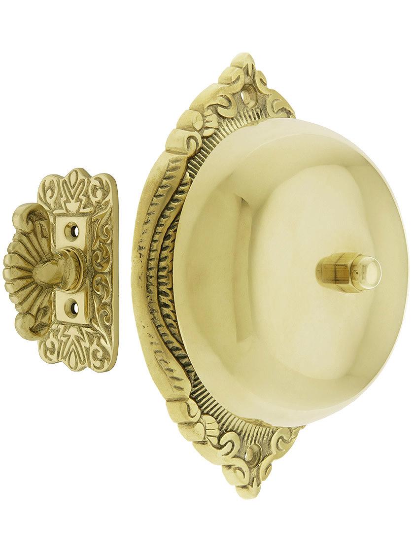 Transitional Victorian Mechanical Door Bell In Solid Brass | House of ...