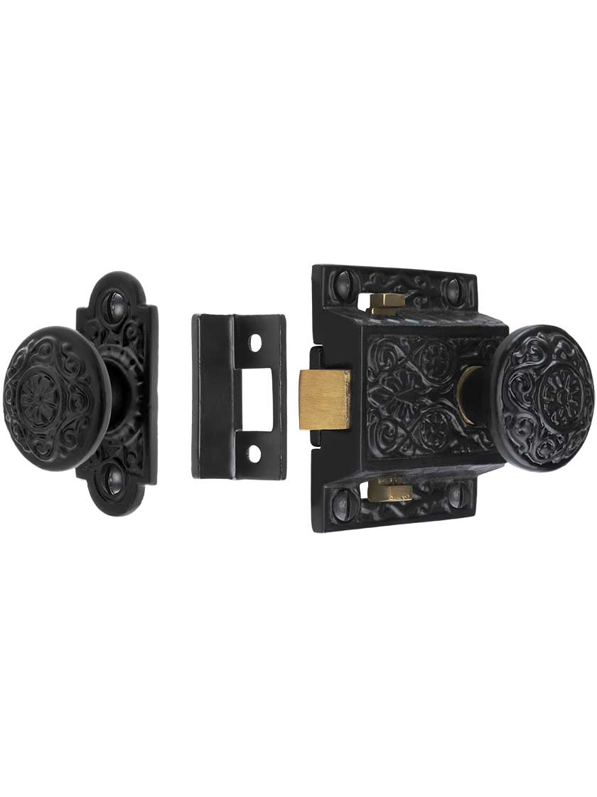 Decorative Cast Iron Screen Door Latch Set | House of Antique Hardware