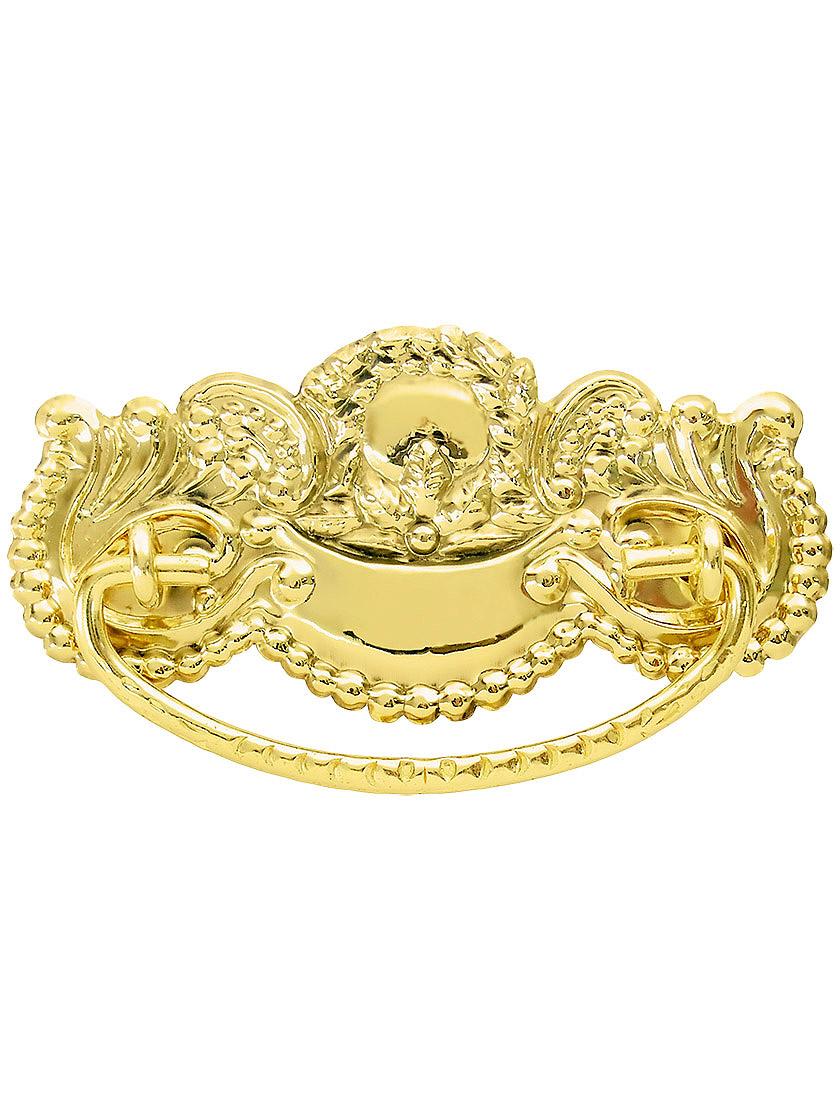 Victorian Style Brass Beaded Bail Pull - 3” Center-to-Center | House of ...