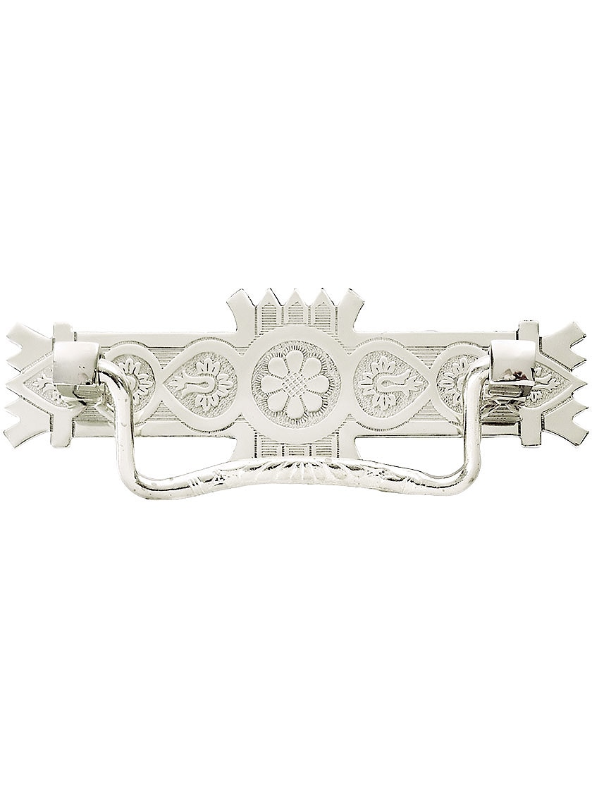 Eastlake-Style Brass Bail Pull - 3-Inch Center-to-Center | House of ...