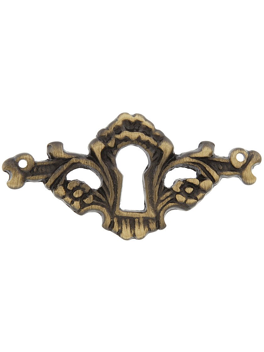 Cast Brass Victorian Cabinet Keyhole Cover | House of Antique Hardware