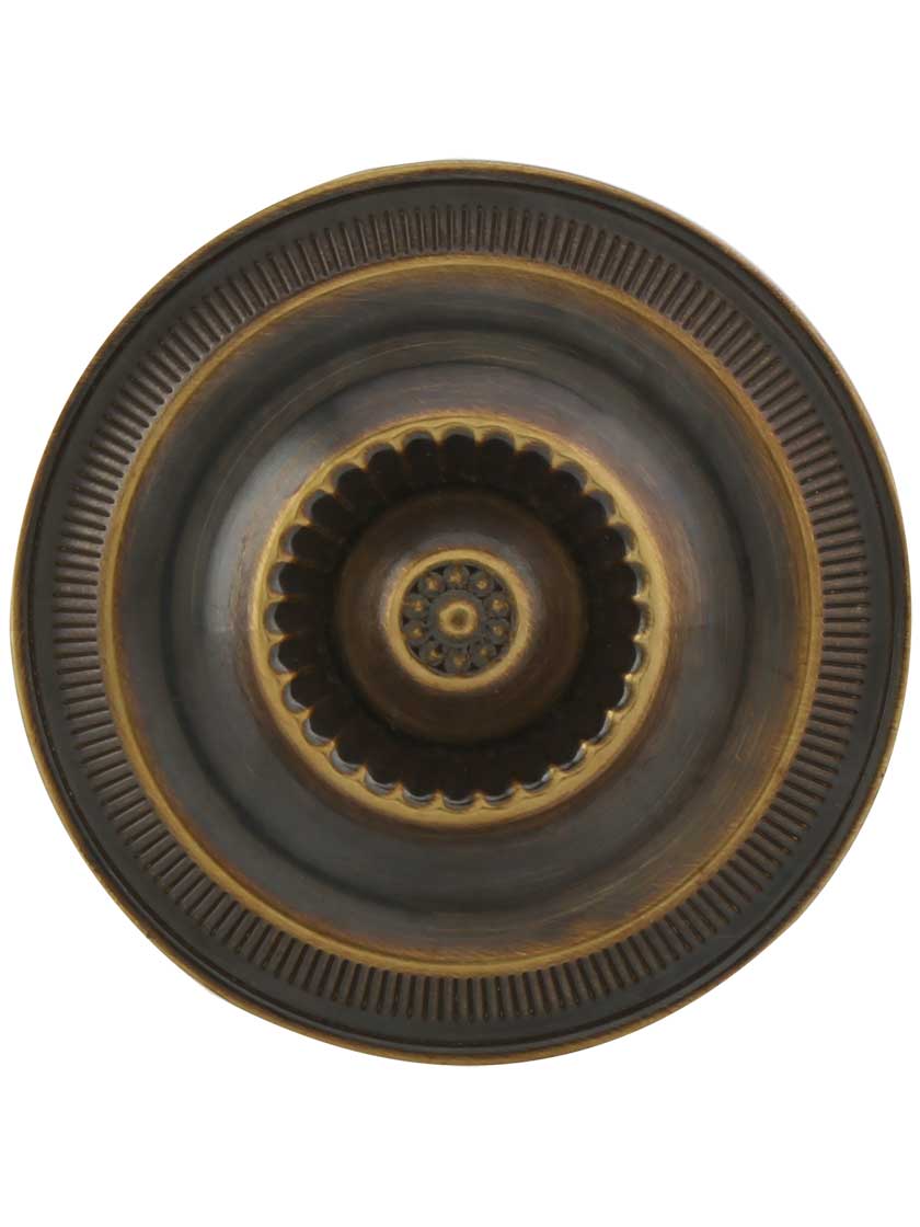 Extra Large Federal-Style Knob & Back Plate - 2-Inch Diameter in ...
