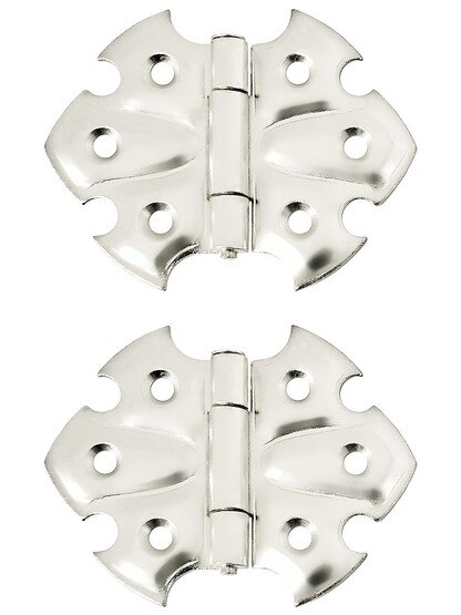 decorative chrome hinges