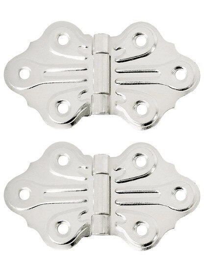 decorative chrome hinges