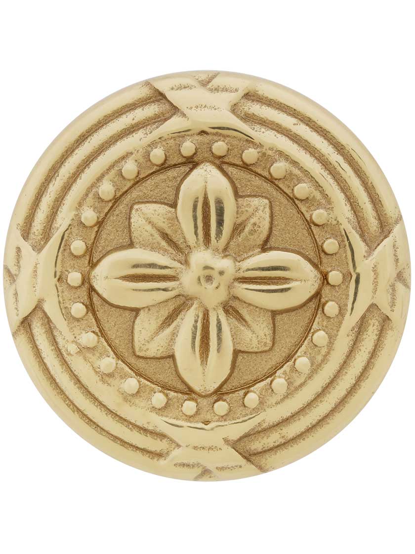 Large Ribbon & Reed Cabinet Knob - 1 3/4" Diameter | House of Antique ...