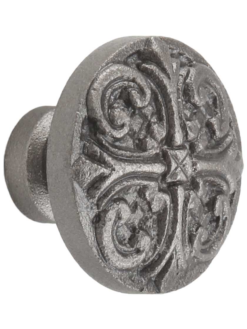 Gaios Cast-Iron Cabinet Knob - 1 1/2" Diameter | House of Antique Hardware