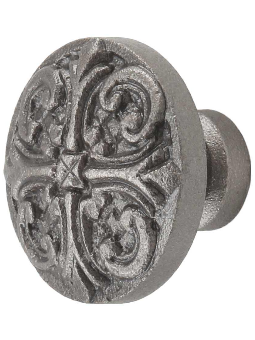 Gaios Cast-Iron Cabinet Knob - 1 1/2" Diameter | House of Antique Hardware