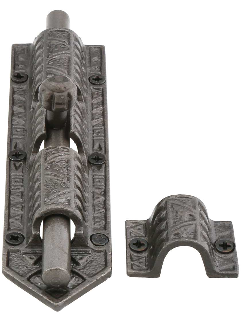Cast-Iron Victorian Slide Bolt With Aesthetic Movement Design | House ...