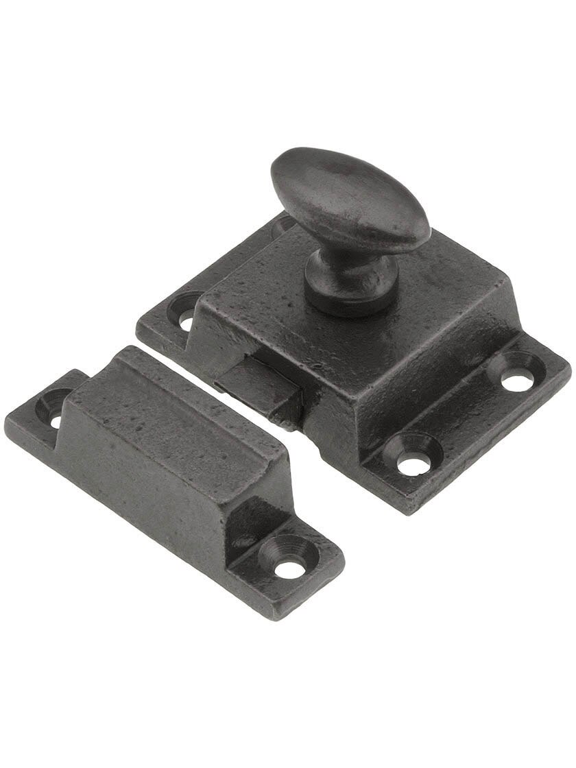 Cast Iron Cabinet Latch With Oval Turn Piece | House of Antique Hardware