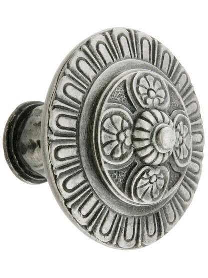 antique silver cabinet knobs