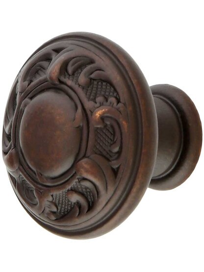 Scroll Design Cabinet Knob With Choice Of Finish | House of Antique ...