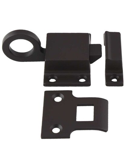 Solid-Brass Transom Window Latch with Box Strike | House of Antique ...