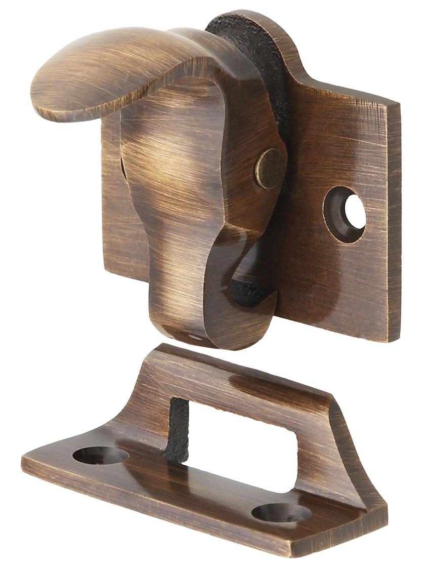 Forged-Bronze Sash Lock and Lift | House of Antique Hardware