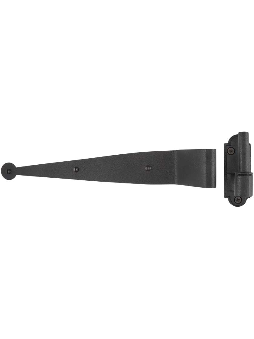 Pair of 1 1/2-Inch Offset Galvanized Iron Shutter Strap Hinges With ...