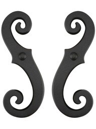 Galvanized Iron Faux Shutter Hinge With Black Powder-Coated Finish ...