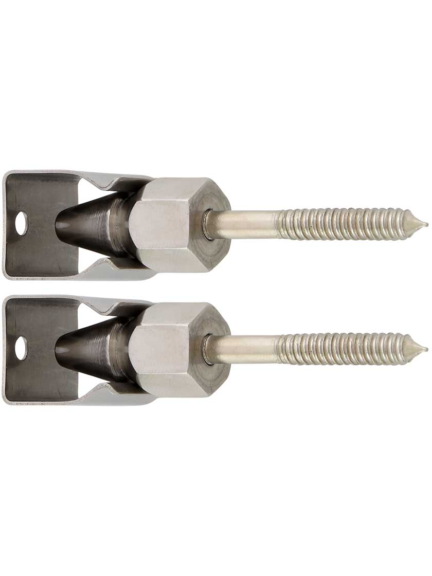 Pair of Stainless Steel Bullet Shutter Catches With Natural Steel ...