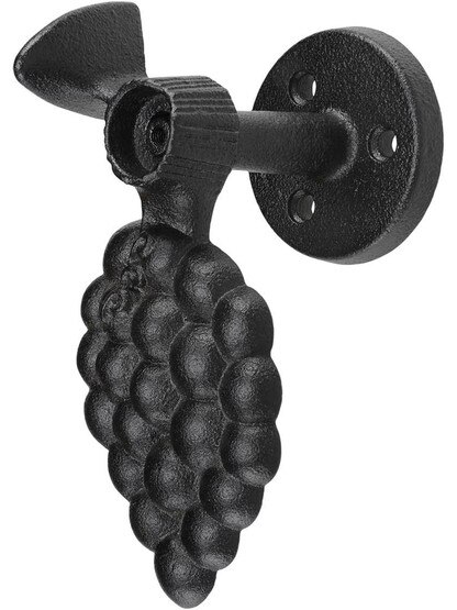 Pair of Large Cast Iron Grape Design Shutter Dogs -Post Mounted | House ...