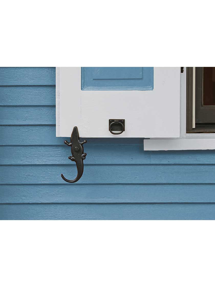 Cast Iron Shutter Ring Pull With Black Primer Finish | House of Antique ...