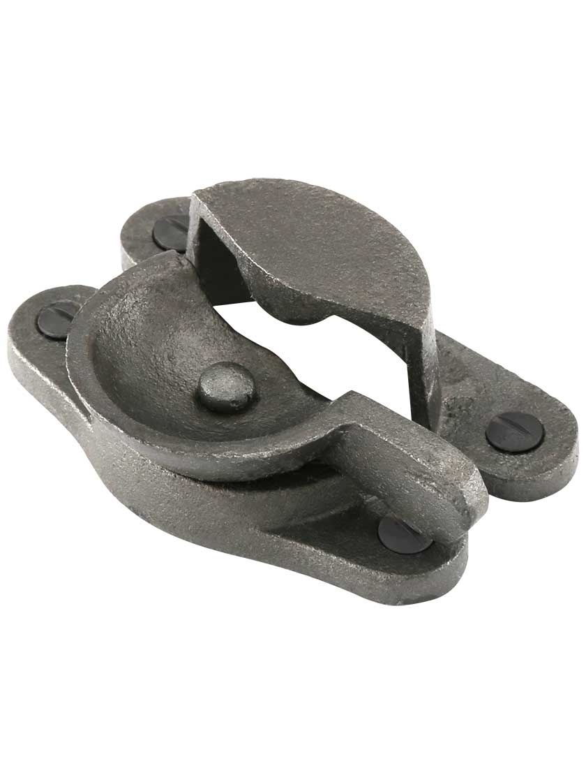 "Commercial" Style Sash Lock In Antique Iron | House of Antique Hardware